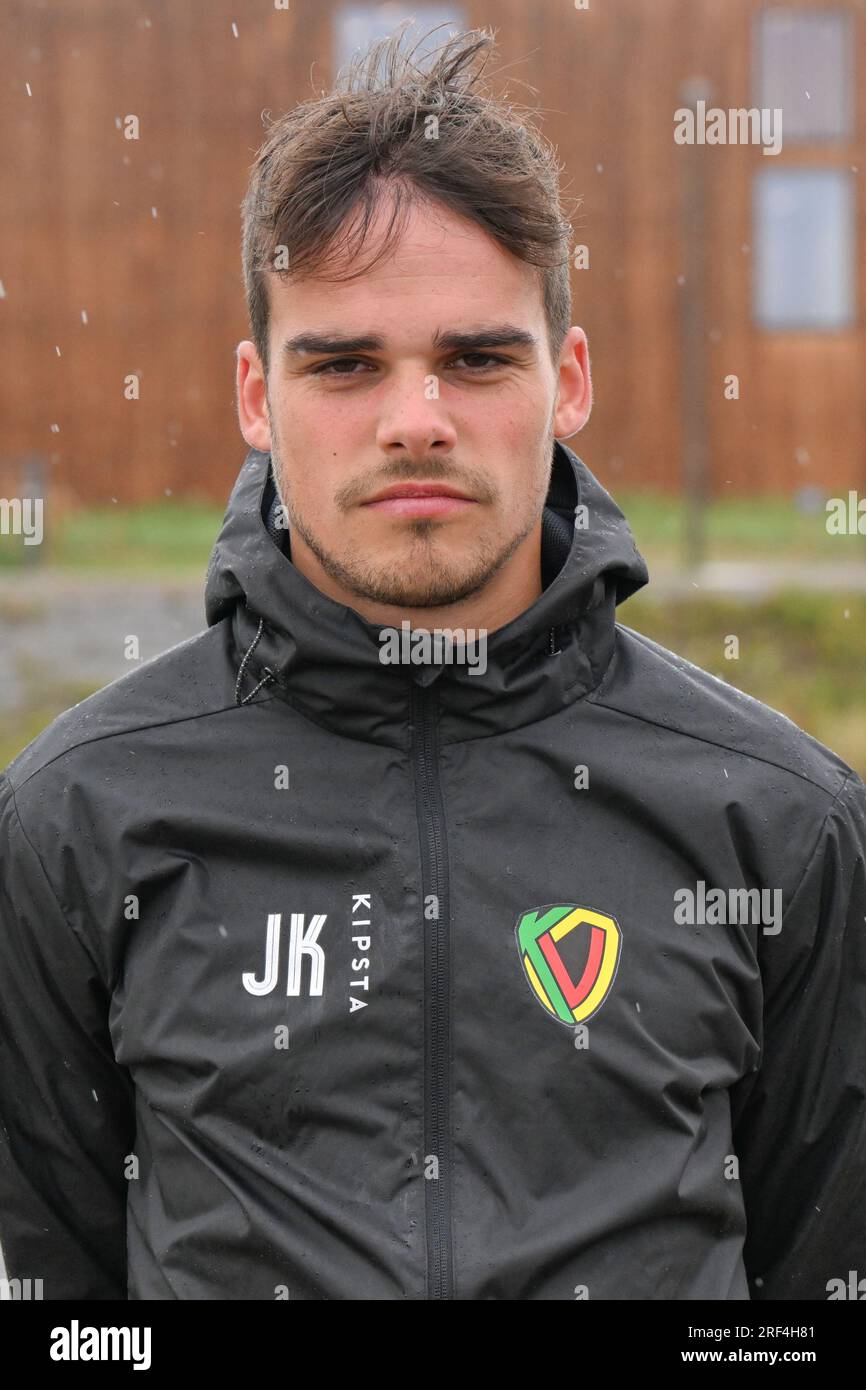 Oostende, Belgium. 31st July, 2023. video-analyst Jarne Kesteloot of ...