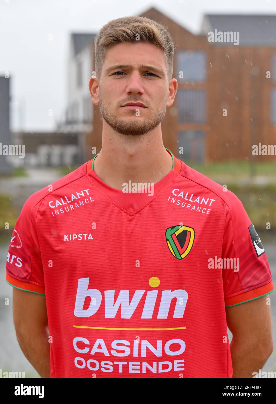 Oostende, Belgium. 31st July, 2023. Anton Tanghe of Oostende pictured ...