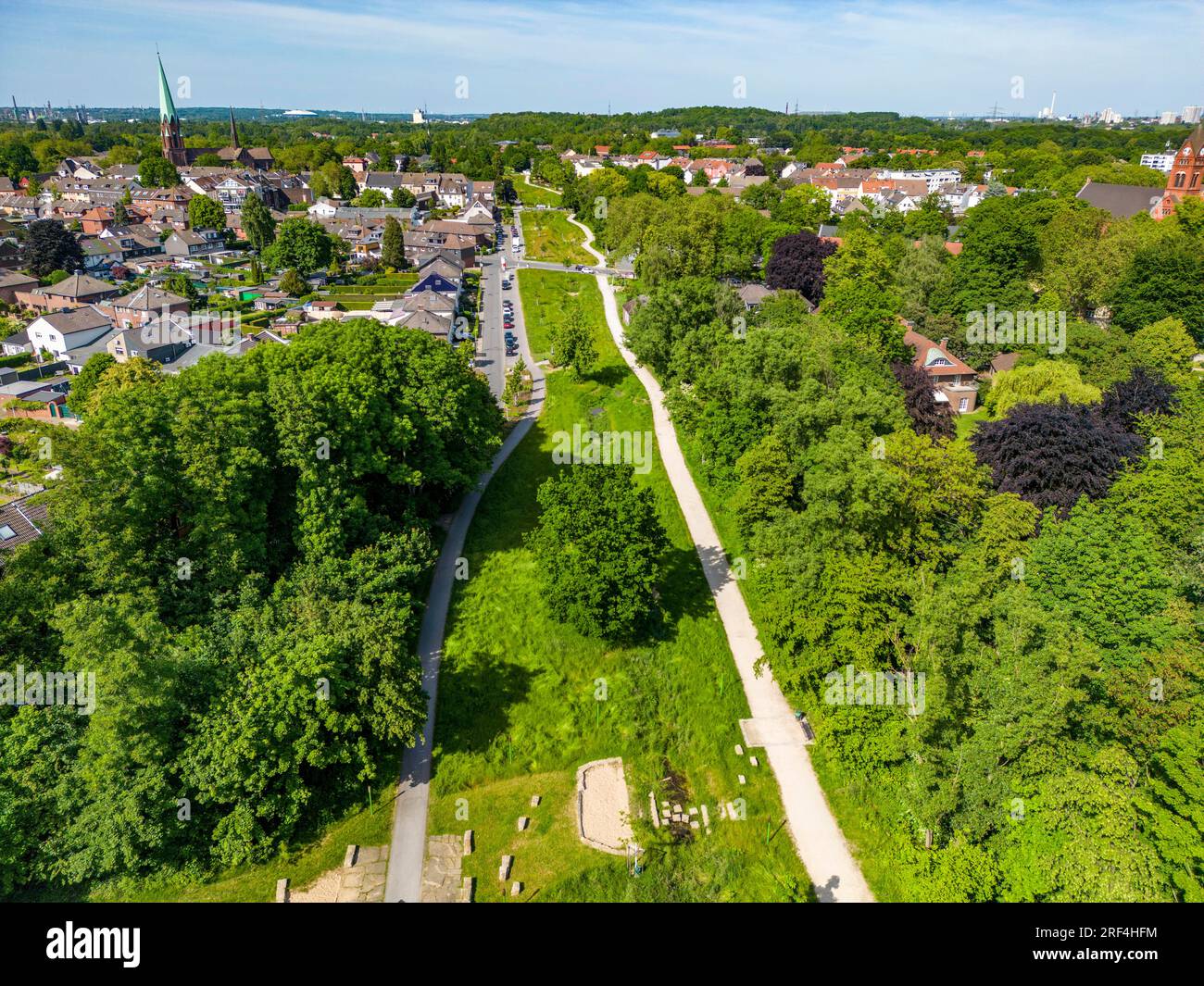 The Katernberger Bach, for over 40 years the stream was piped, 1.2 km ...