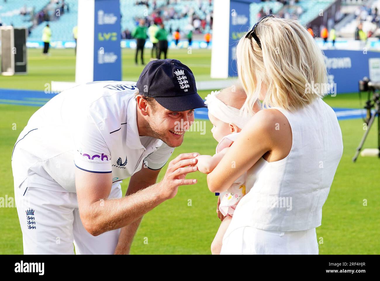 Retiring England player Stuart Broad and partner Mollie King with their ...