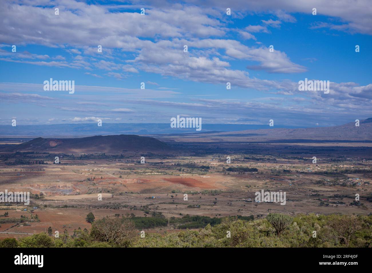 Great Rift Valley Kenya Landscapes Savannah Grassland Narok County Mai Mahiu View point Kenya ...
