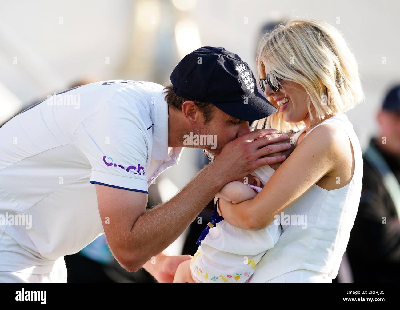 Retiring England player Stuart Broad and partner Mollie King with their ...