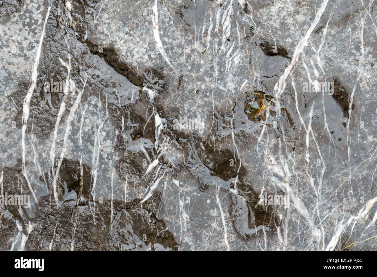 Wet stone wall. Water on a rock surface. Abstract background Stock ...