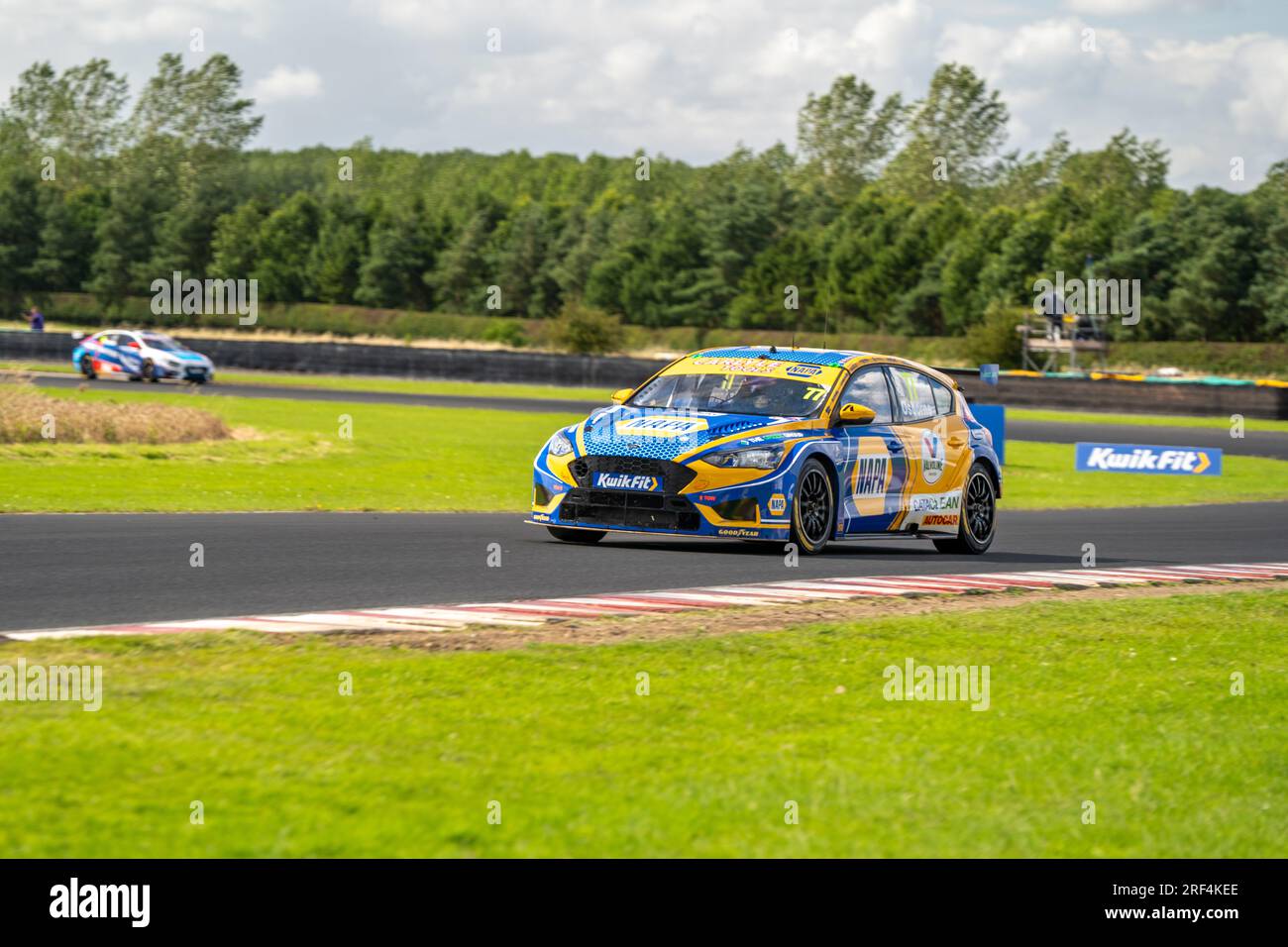 Qualifying during the British Touring Car Championship at Croft Circuit ...
