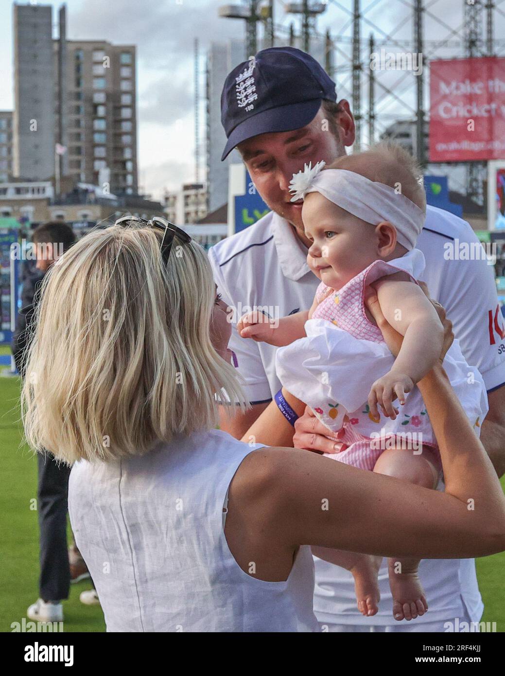 Stuart Broad of England and his partner after the game during the LV ...