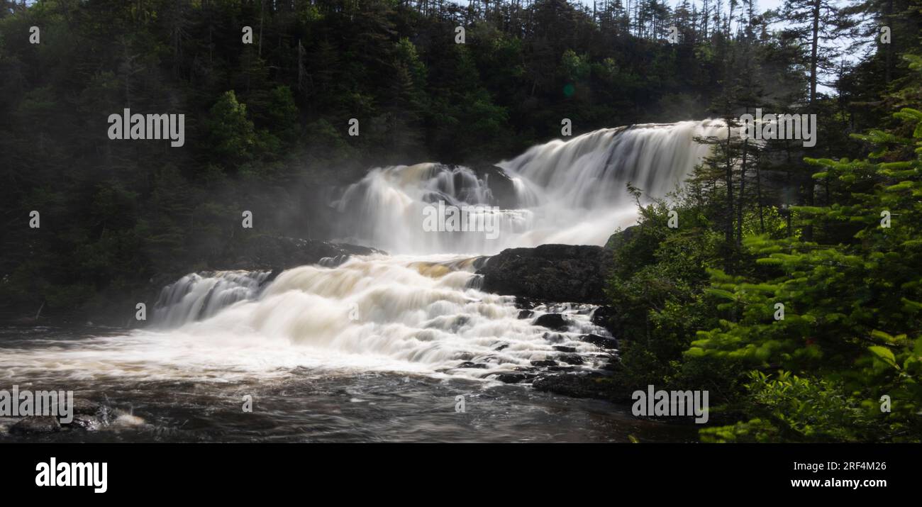 Baker's Brook Falls in long exposure Stock Photo - Alamy
