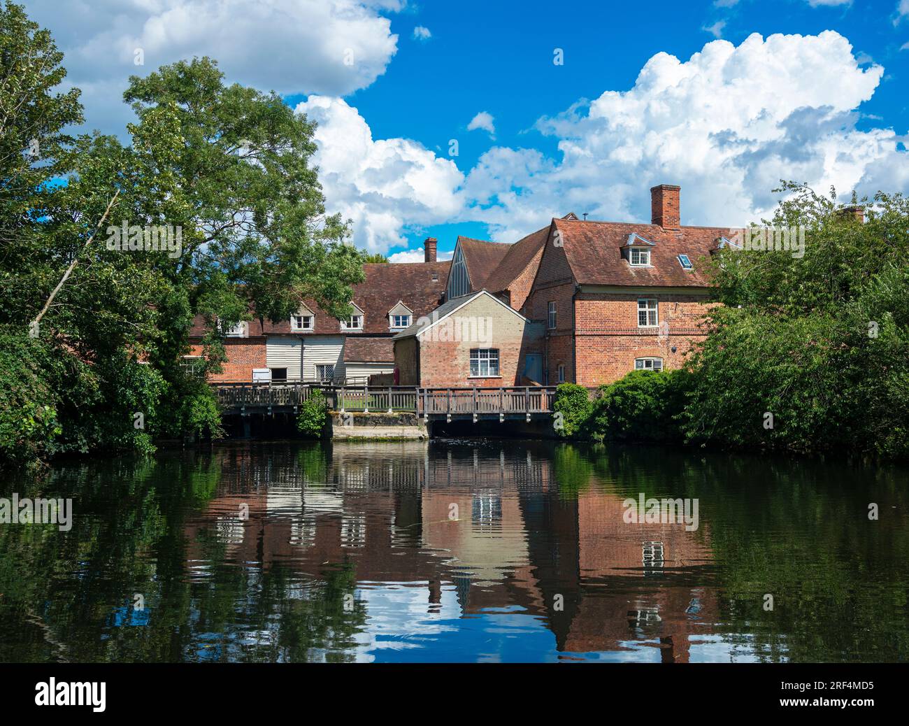 Rear of the famous Flatford Mill where John Constable painted several ...