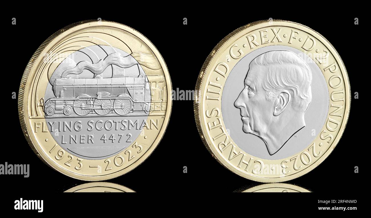 2023 £2 coin to celebrate 100 years of the Flying Scotsman steam ...