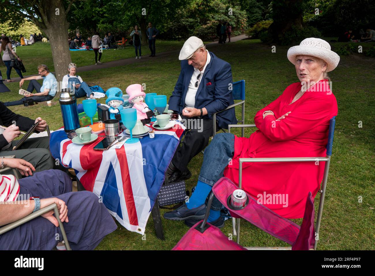 London Hampstead Heath street party celebrating the Queens Platinum ...