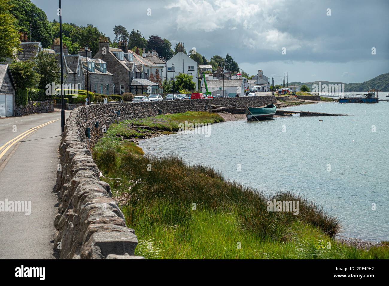 The waterfront at Kippford, a little coastal village on the Urr ...