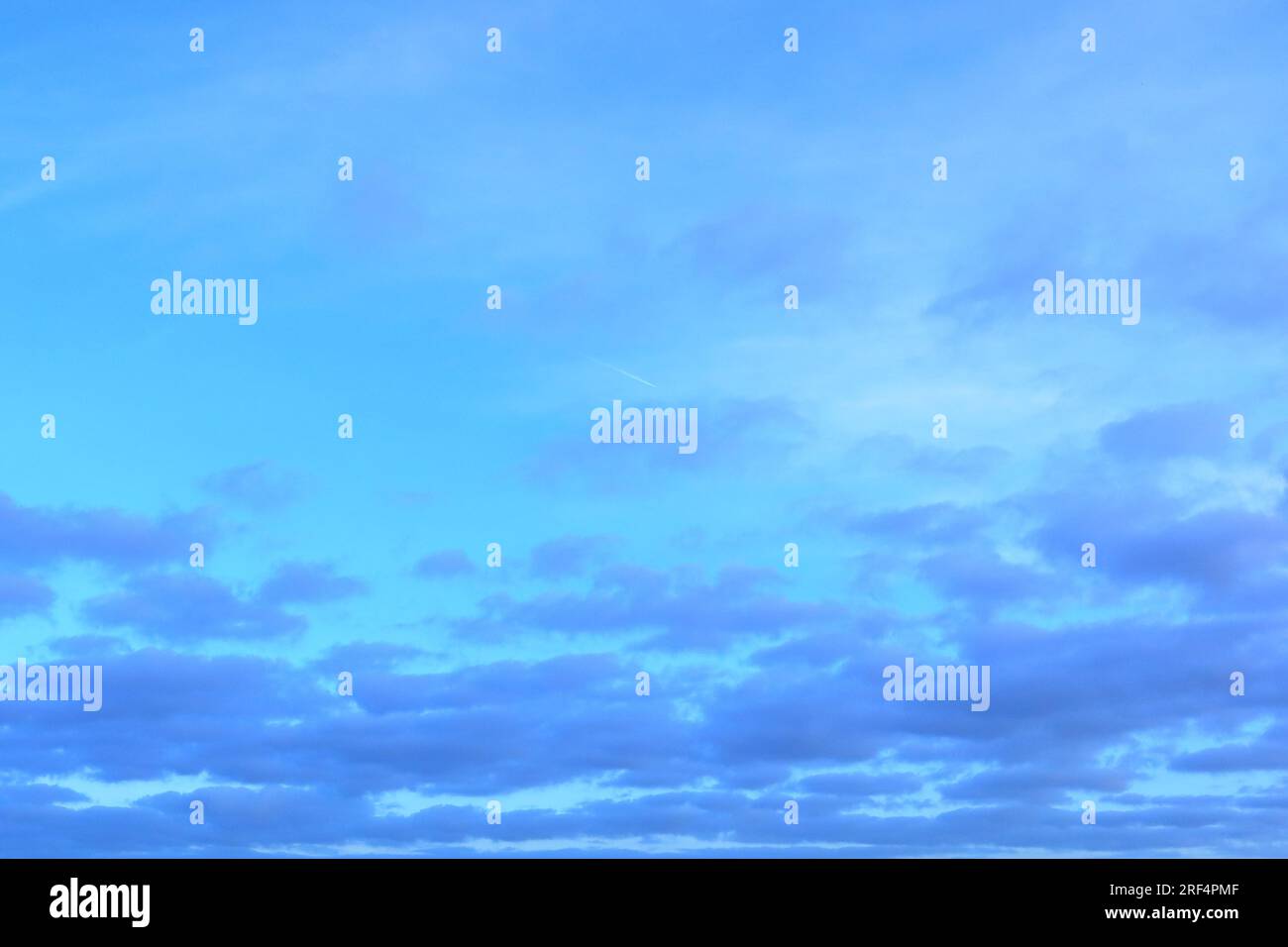Beautiful blue dusky sky hi-res stock photography and images - Alamy