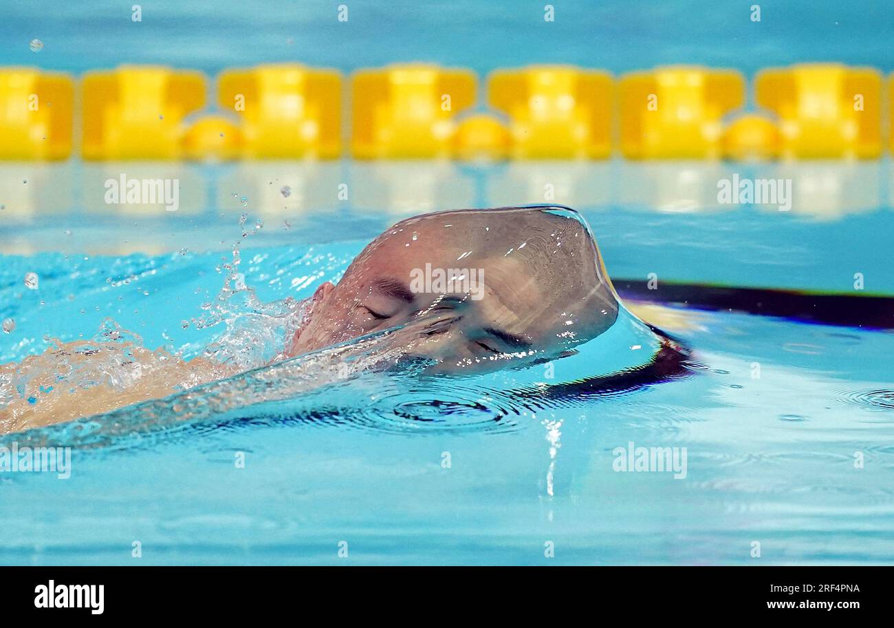 China’s Guo Jincheng in action during the Men's 50m Freestyle S5 final ...