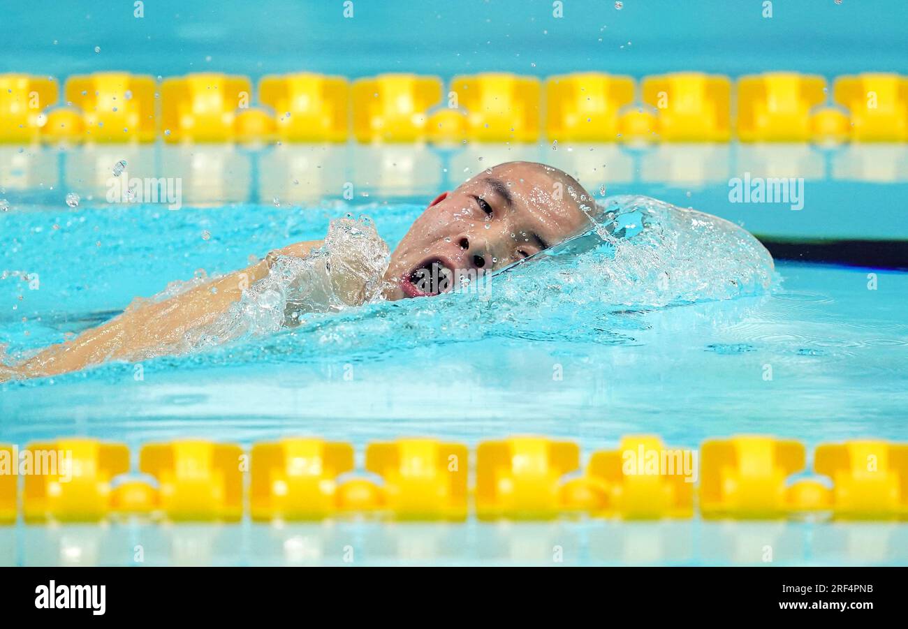 China’s Guo Jincheng in action during the Men's 50m Freestyle S5 final ...