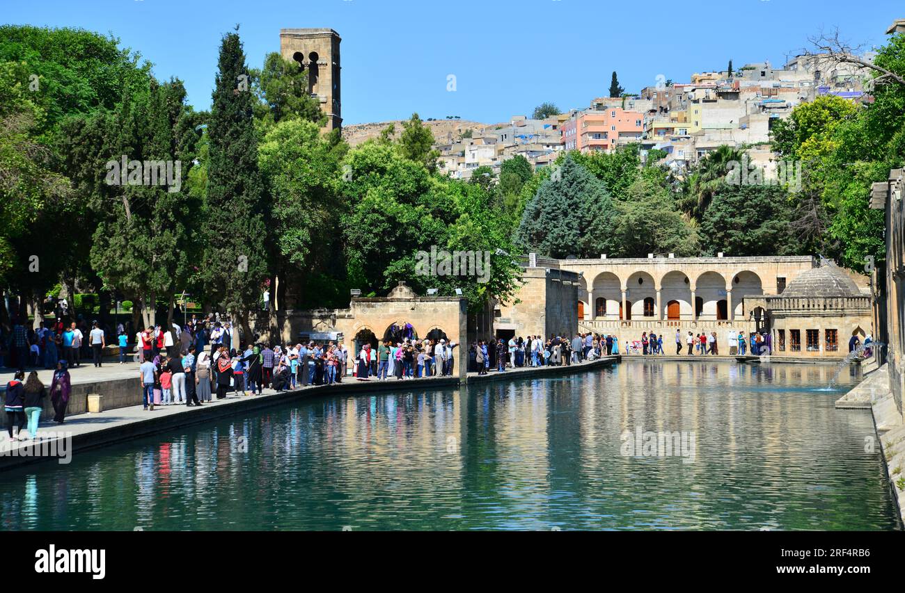 Located in Sanliurfa, Turkey, Lake Balikli is one of the most visited ...