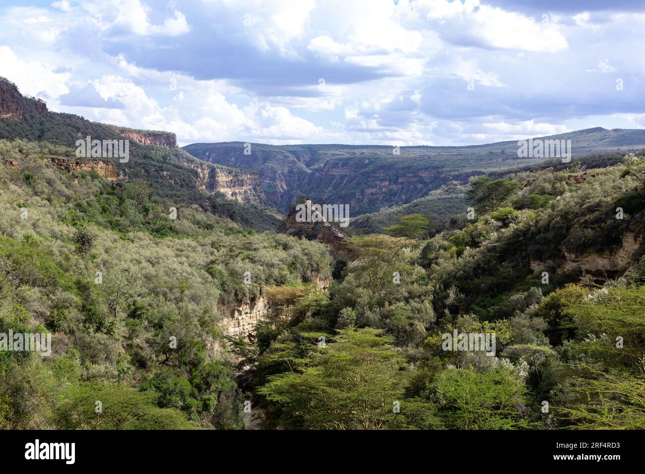 Hell's Gate National Park lies south of Lake Naivasha in Kenya, north ...