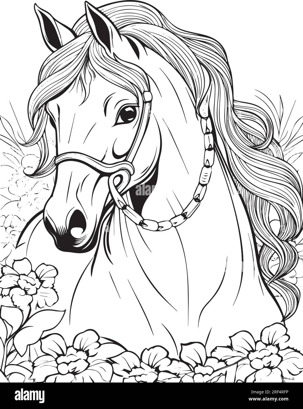 Zen horse Black and White Stock Photos & Images - Alamy