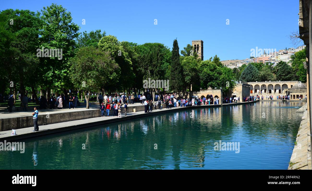 Located in Sanliurfa, Turkey, Lake Balikli is one of the most visited ...