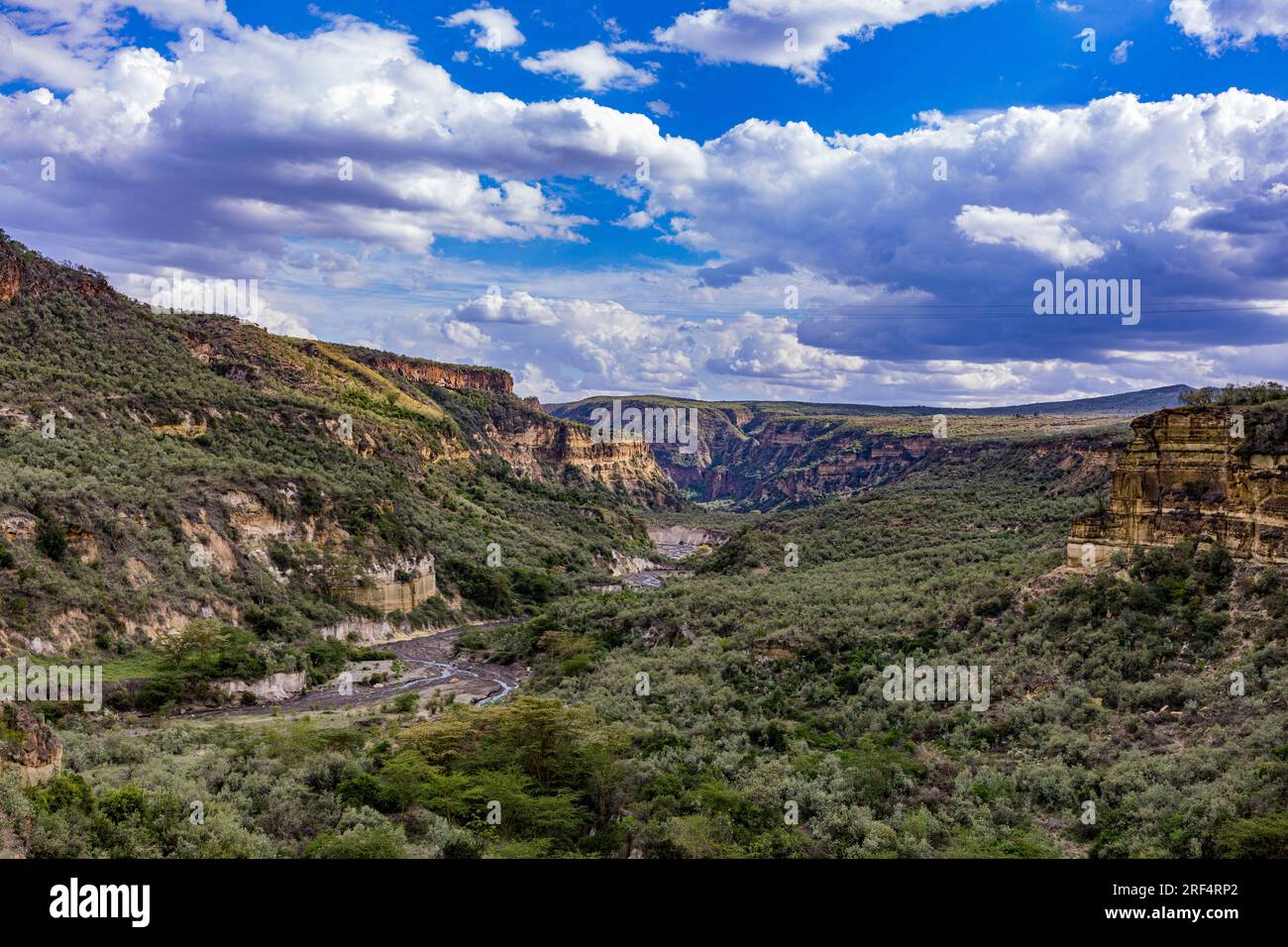 Hell's Gate National Park lies south of Lake Naivasha in Kenya, north ...