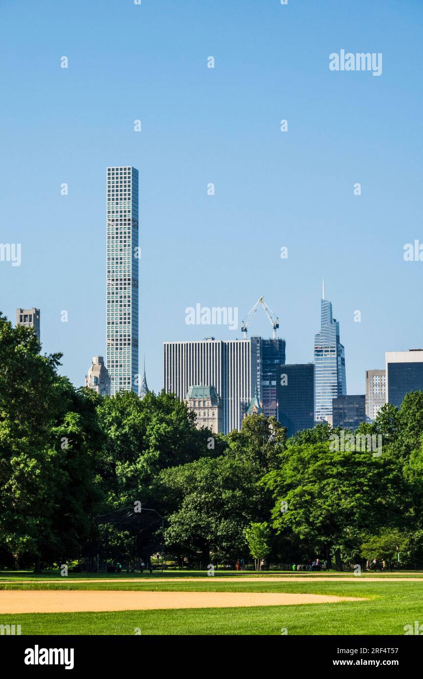 Super tall, skyscrapers, dominate midtown skyline as seen from Central ...