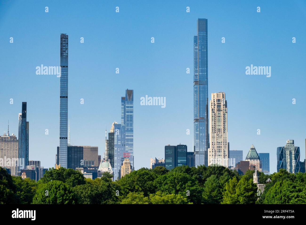 Super tall, skyscrapers, dominate midtown skyline as seen from Central ...