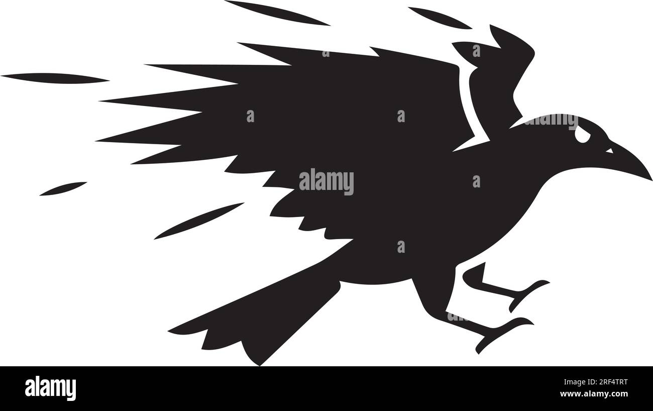 Crows Flying Clipart