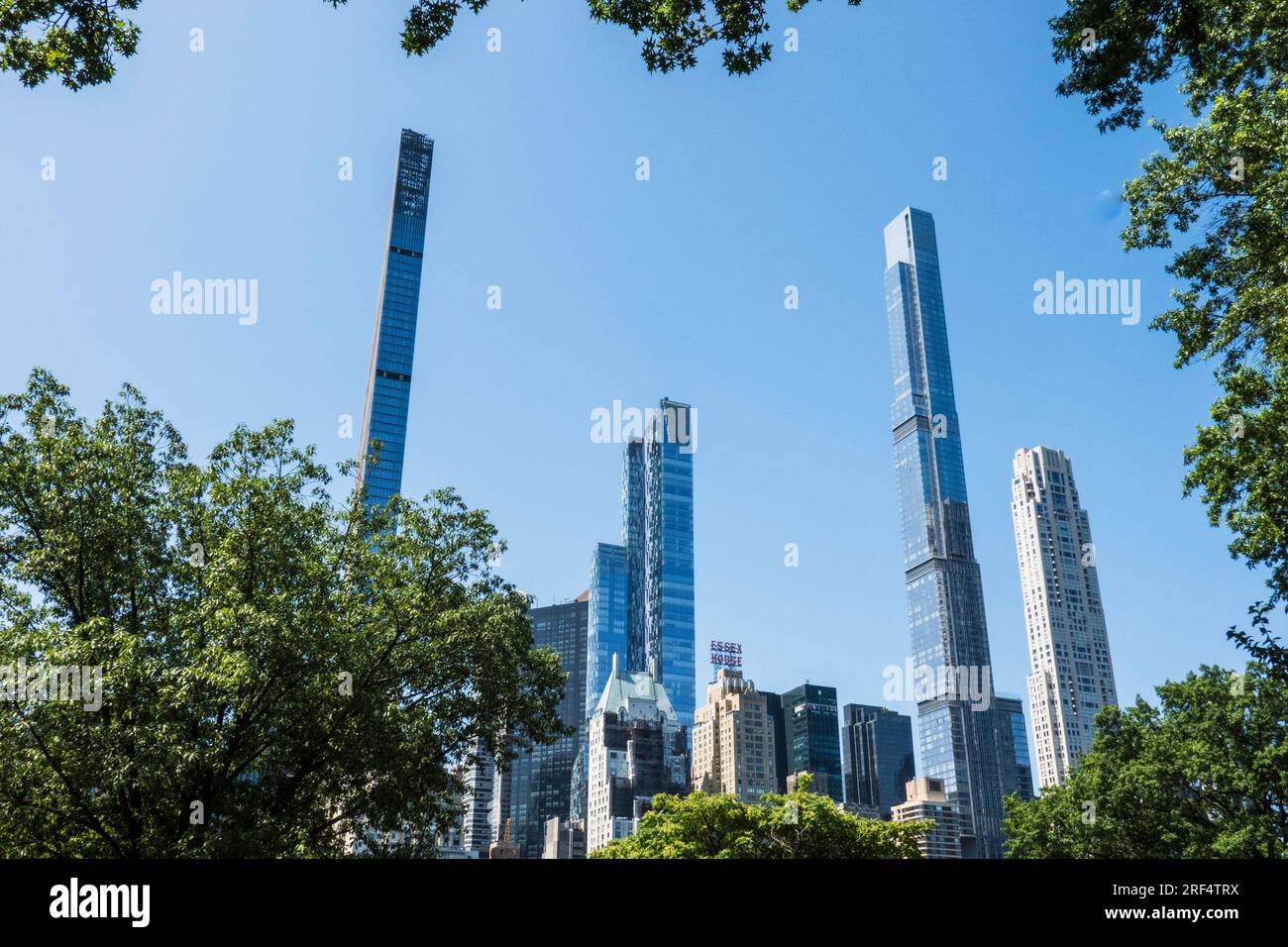 Super tall, skyscrapers, dominate midtown skyline as seen from Central ...