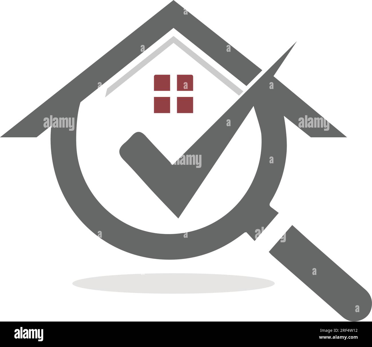 Searching Icon For Real State Logo Design Initial template Stock Vector ...