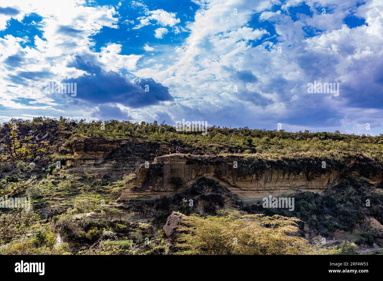 Hell's Gate National Park lies south of Lake Naivasha in Kenya, north ...
