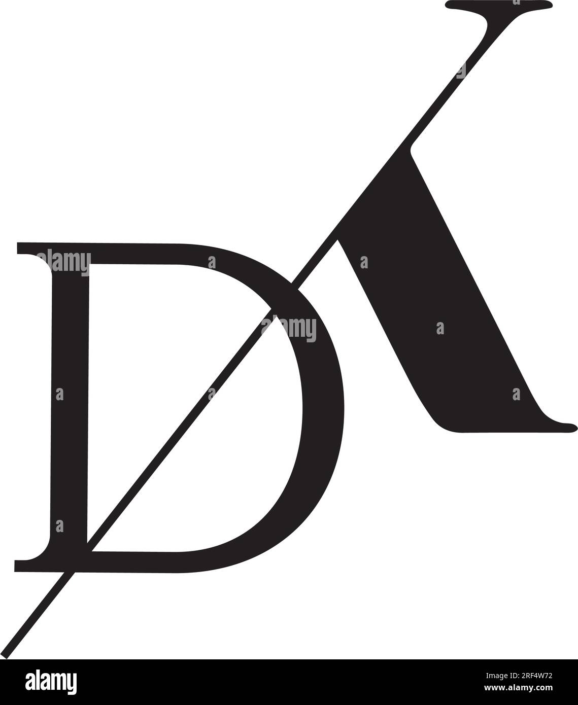 DK signature letter alphabet logo design in vector format Stock Vector ...