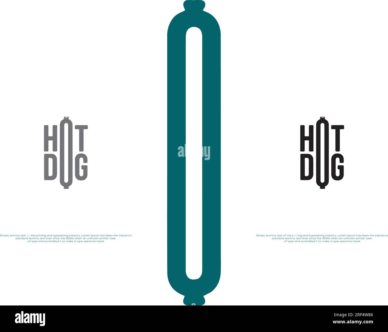 Hot dog vector logo concept, fast food, junk food, lettering Stock ...