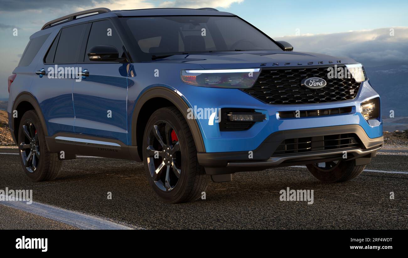 Ford Explorer is the largest SUV in the brand's European range Stock ...