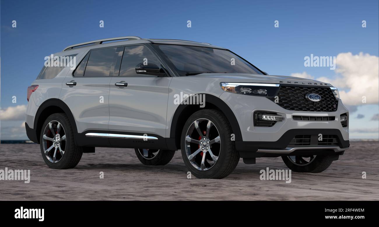 Ford Explorer is the largest SUV in the brand's European range Stock ...