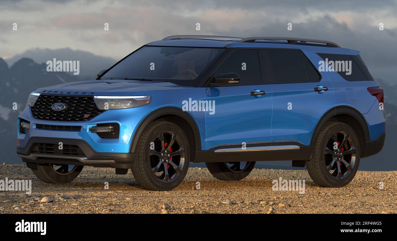 Ford Explorer is the largest SUV in the brand's European range Stock ...