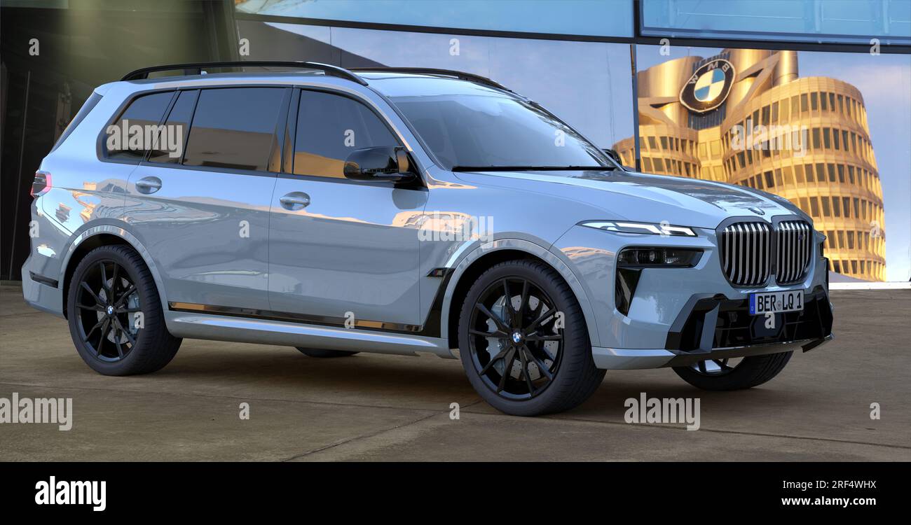 New Luxury BMW X7 facelift Stock Photo - Alamy