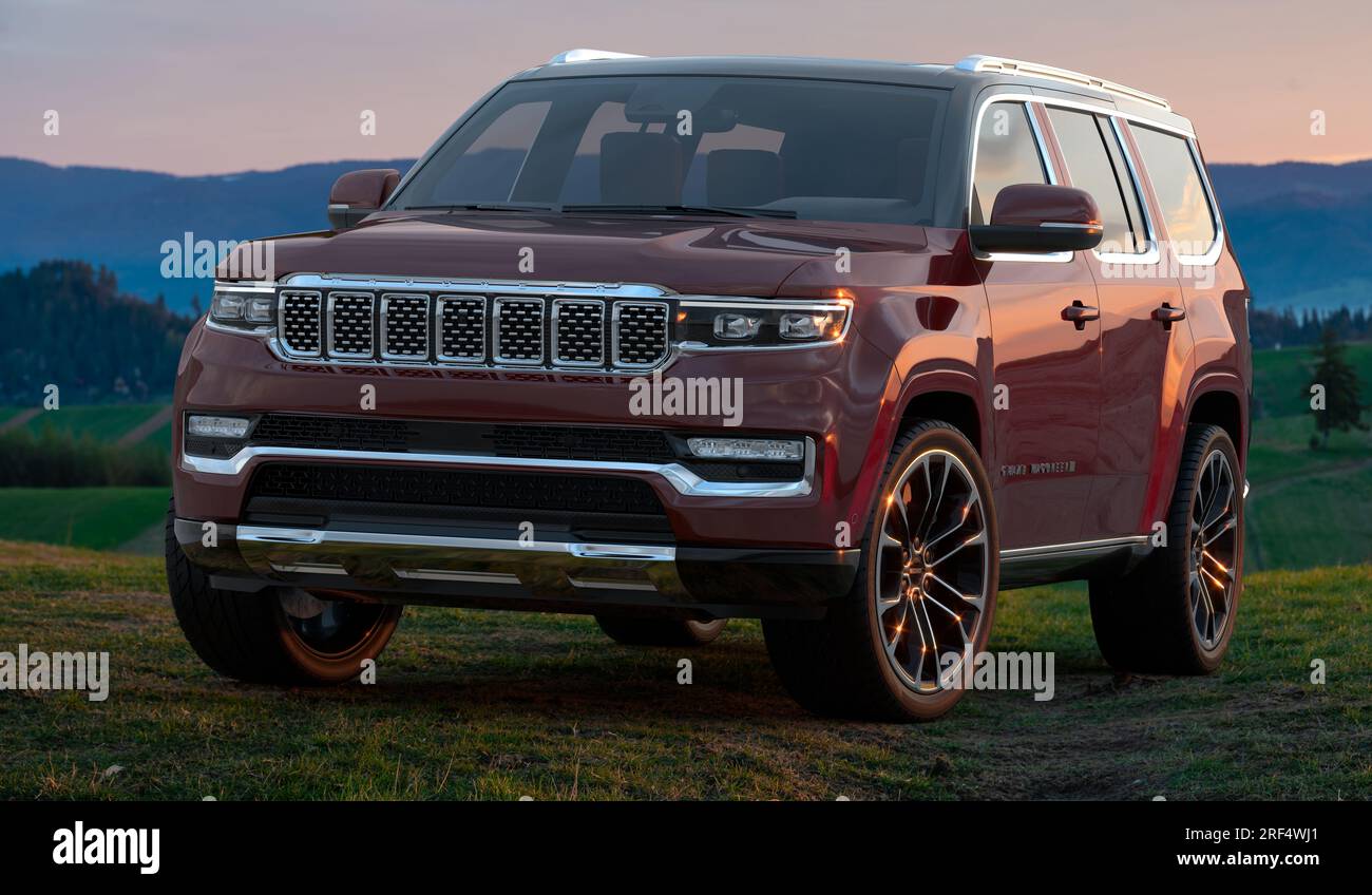 Jeep Grand Wagoneer - The premium off-road SUV Stock Photo - Alamy