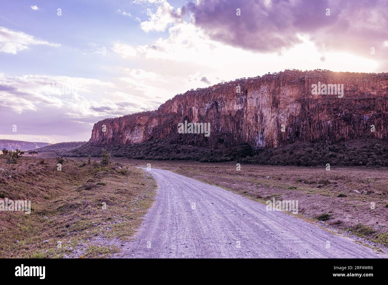 Hell's Gate National Park lies south of Lake Naivasha in Kenya, north ...