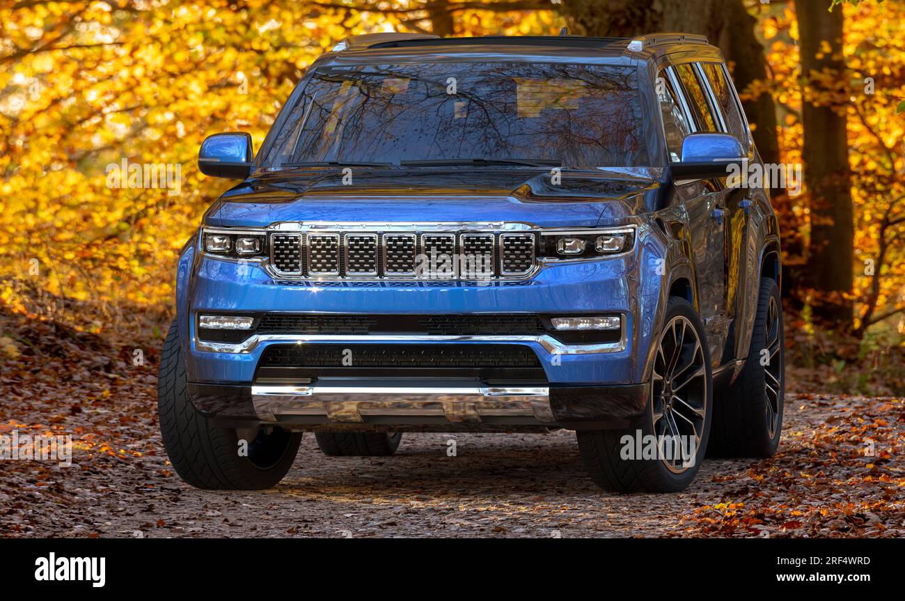 Jeep Grand Wagoneer - The premium off-road SUV Stock Photo - Alamy