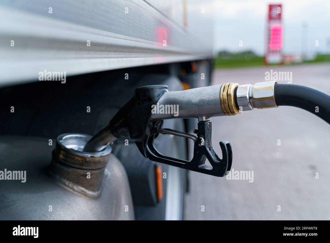 Tanker truck gas station in hi-res stock photography and images - Alamy