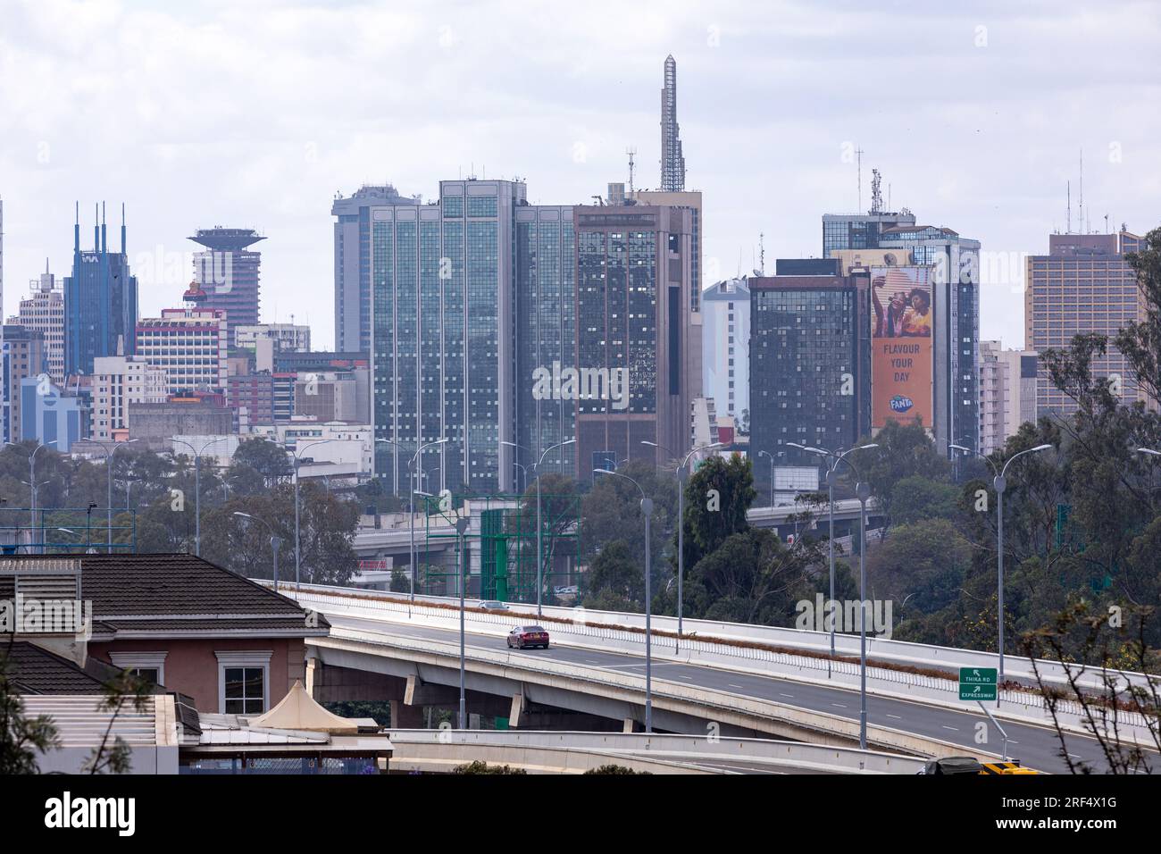 Nairobi Capital Kenya Skyline Skyscrapers Modern Landmark Buildings ...