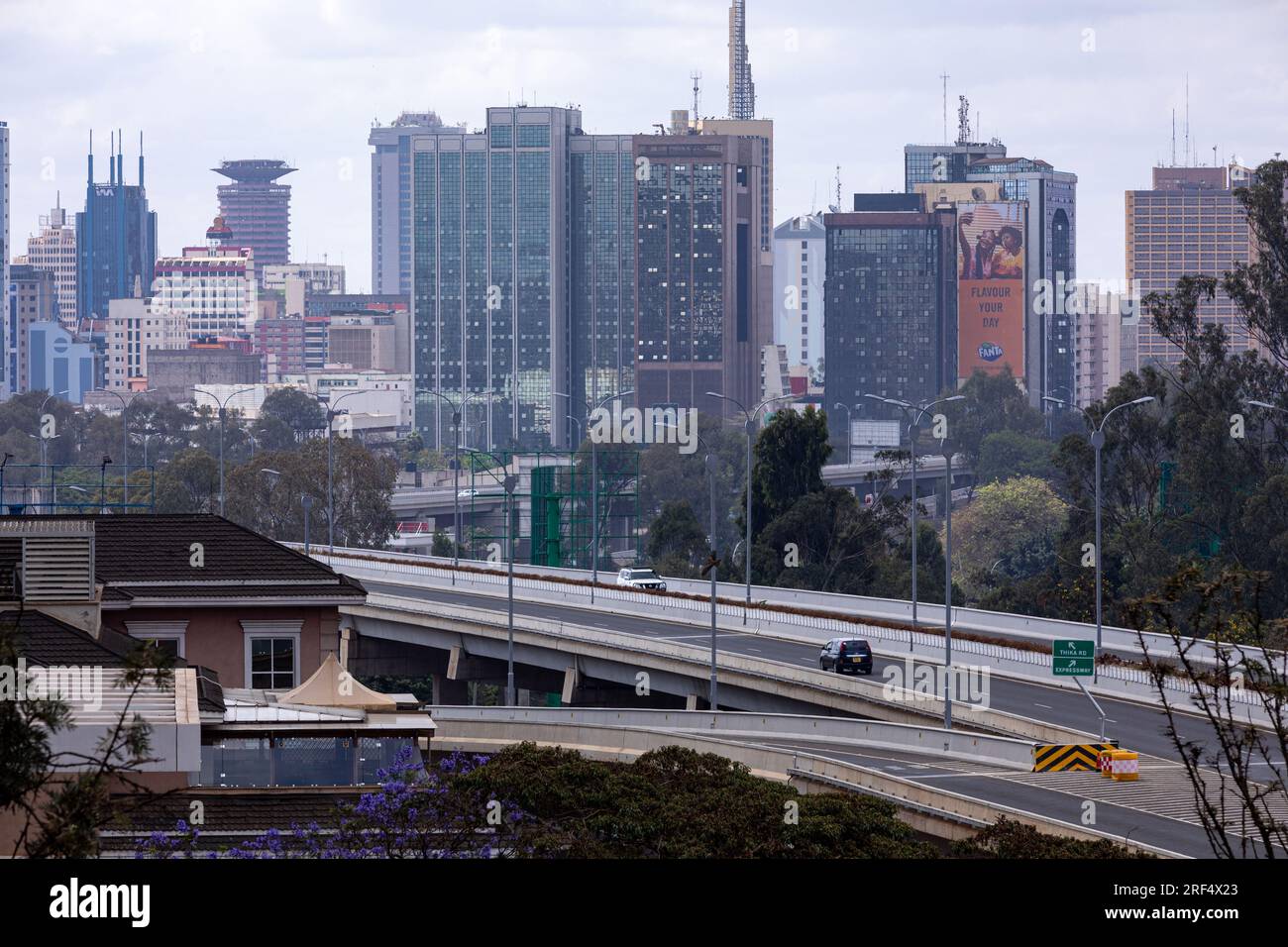 Nairobi Capital Kenya Skyline Skyscrapers Modern Landmark Buildings ...