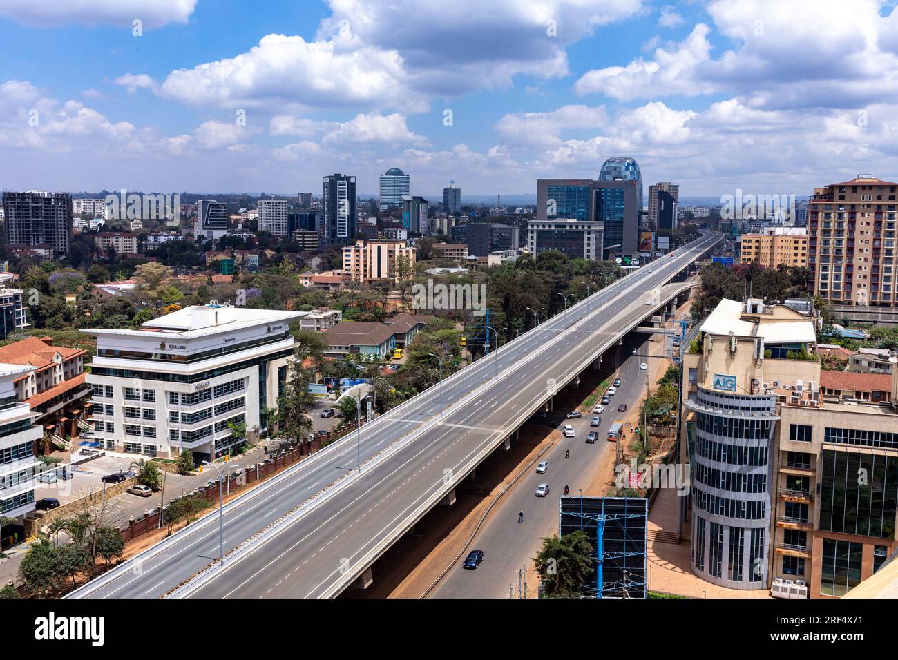 Nairobi Capital Kenya Skyline Skyscrapers Modern Landmark Buildings ...
