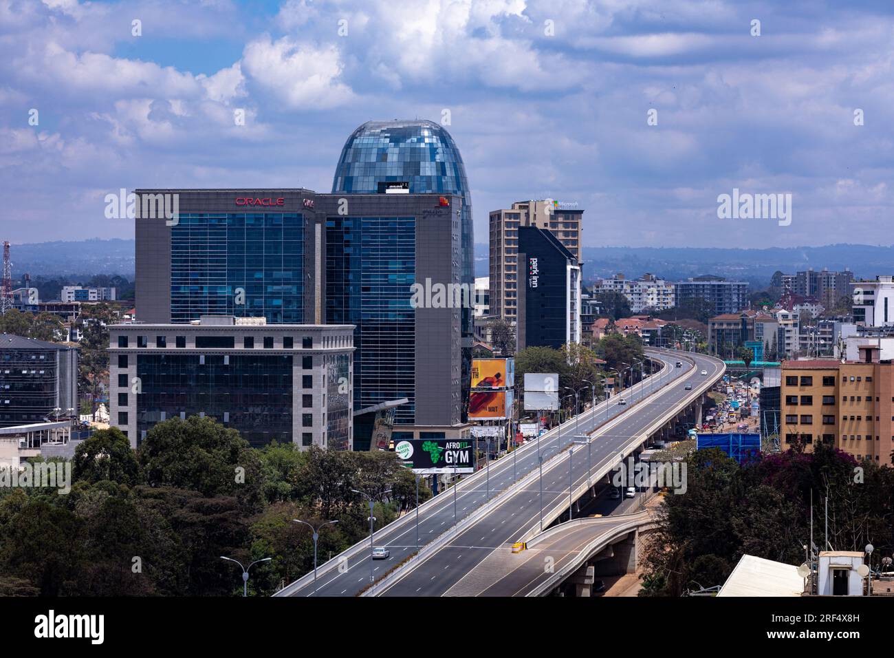 Nairobi Capital Kenya Skyline Skyscrapers Modern Landmark Buildings ...