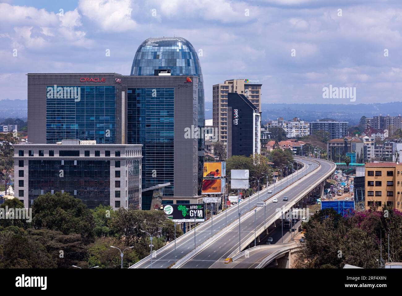 Nairobi Capital Kenya Skyline Skyscrapers Modern Landmark Buildings ...