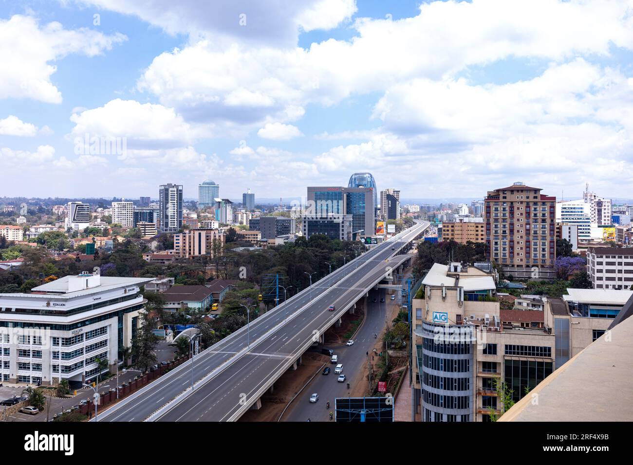 Nairobi Capital Kenya Skyline Skyscrapers Modern Landmark Buildings ...