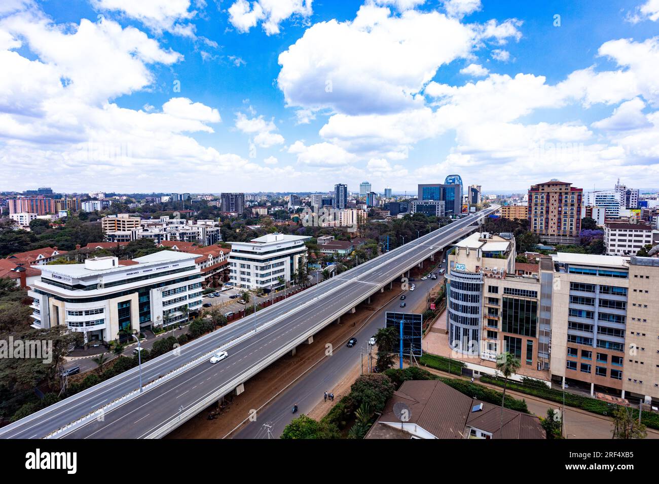 Nairobi Capital Kenya Skyline Skyscrapers Modern Landmark Buildings ...
