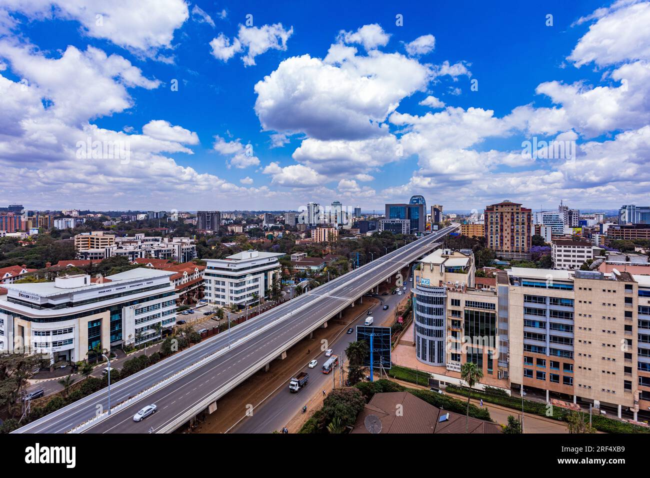 Nairobi Capital Kenya Skyline Skyscrapers Modern Landmark Buildings ...