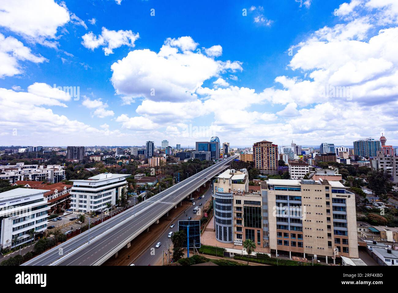 Nairobi Capital Kenya Skyline Skyscrapers Modern Landmark Buildings ...