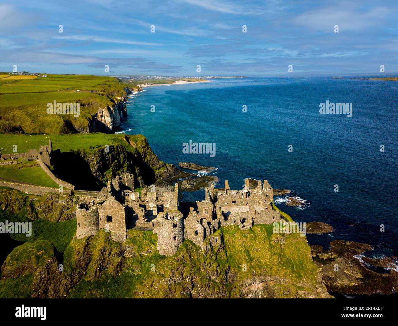 Dunluce castle aerial hi-res stock photography and images - Alamy