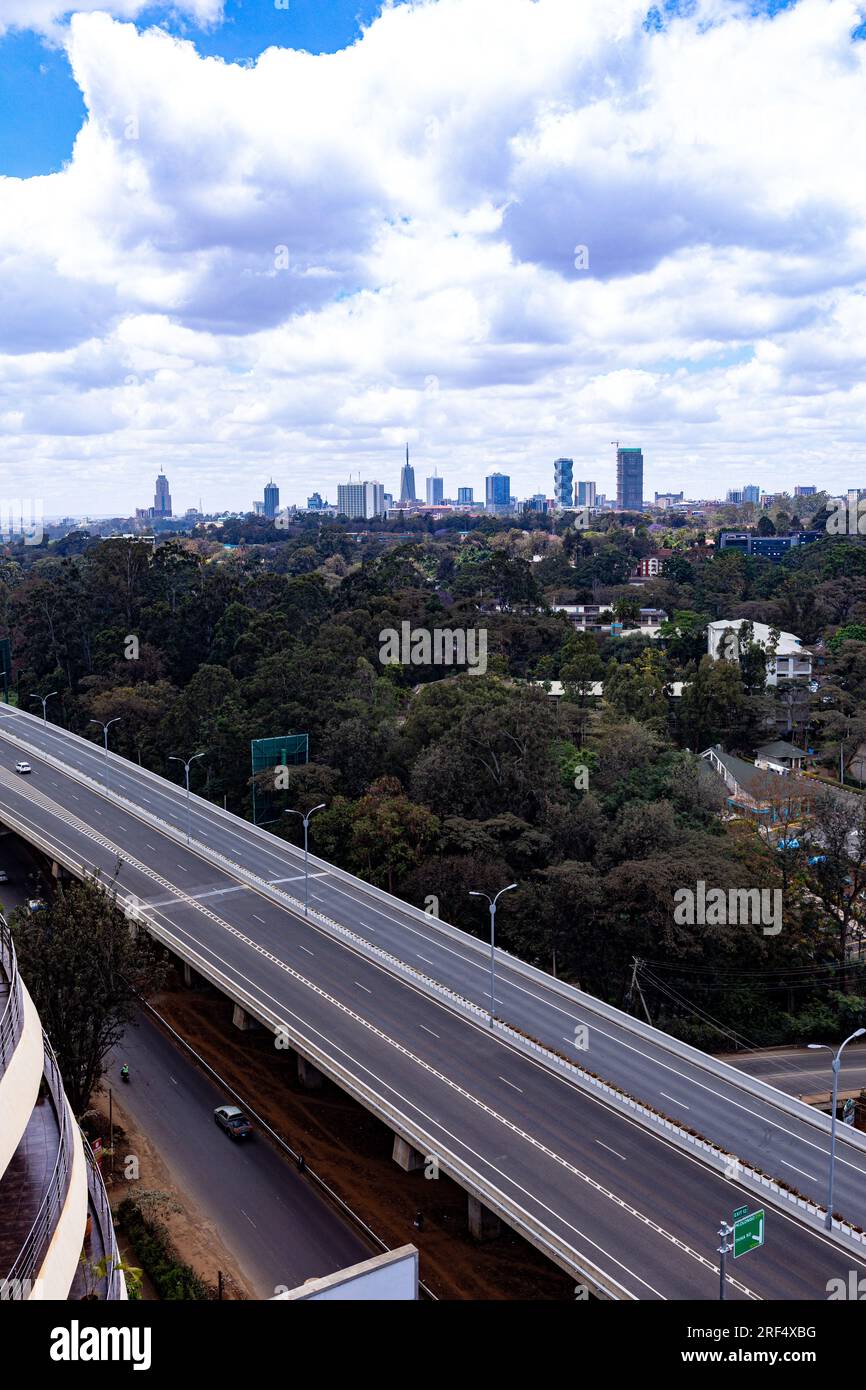 Nairobi Capital Kenya Skyline Skyscrapers Modern Landmark Buildings ...