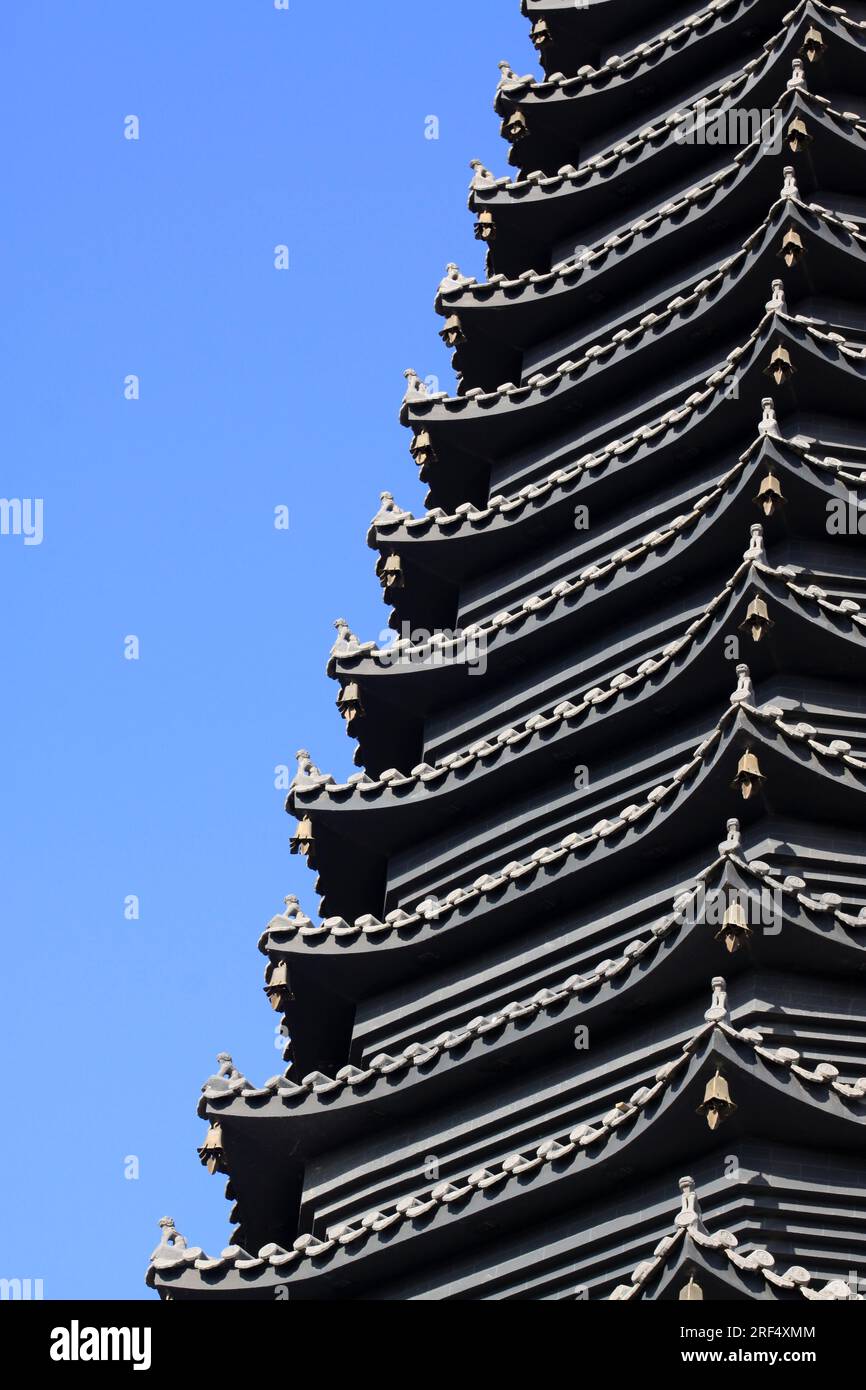 close up of scenic spot building ª pagoda Stock Photo - Alamy